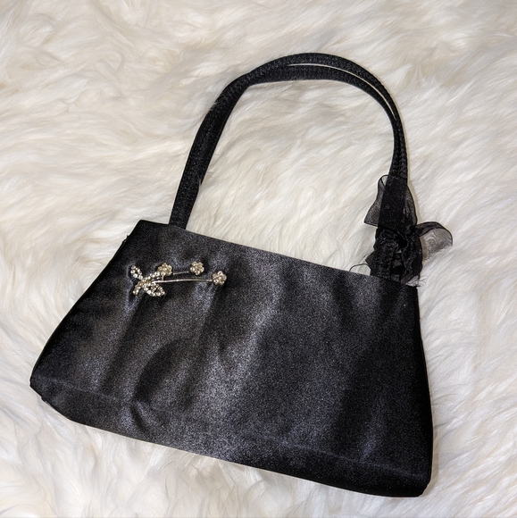 Vintage | Bags | Vtg Micro Mini Bag Black Satin 9s Era | Poshmark